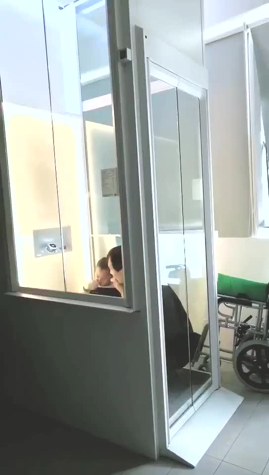 多少人喜欢的中分自动双开门电梯只适合层家用安装