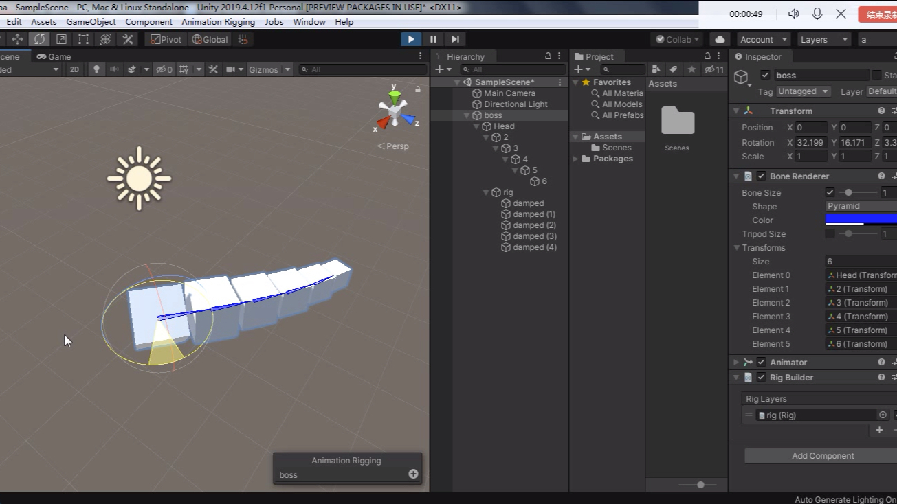 Unity,程序化骨骼动画