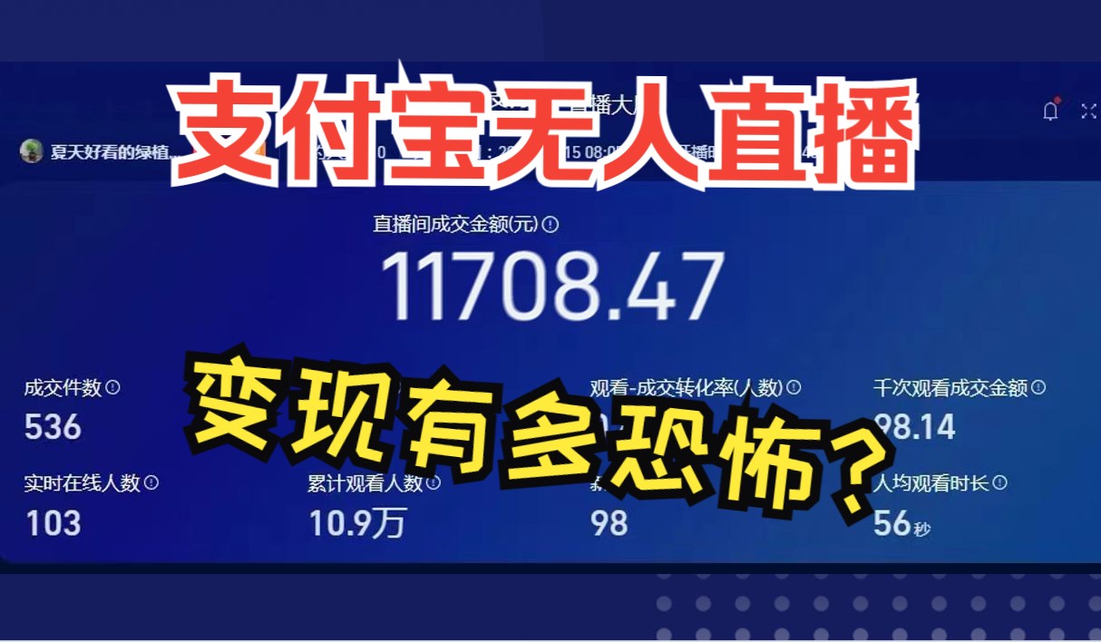 【日入800+】全网最专业教学!支付宝无人直播最全面最细致0基础全程...