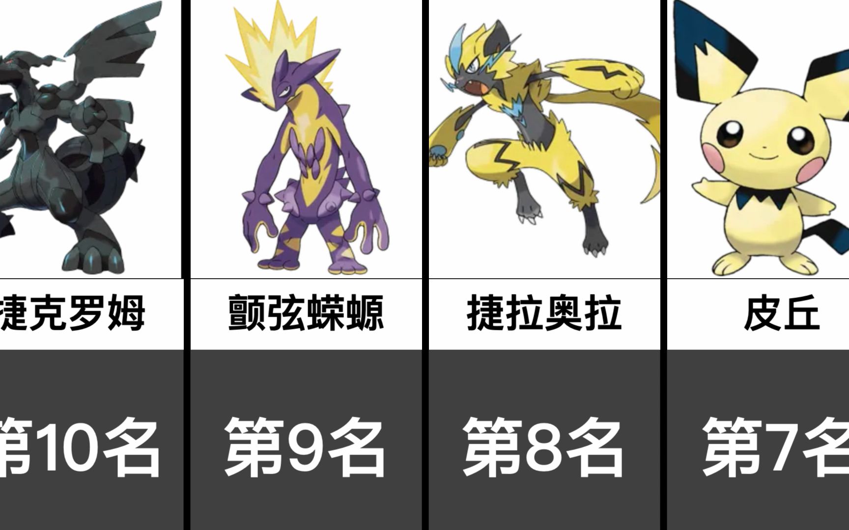 最受欢迎的电属性宝可梦TOP20【日网评选】_口袋妖怪