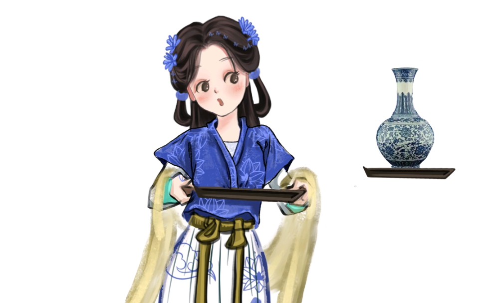 第三弹:陶瓷动漫IP(青花瓷人物设计)