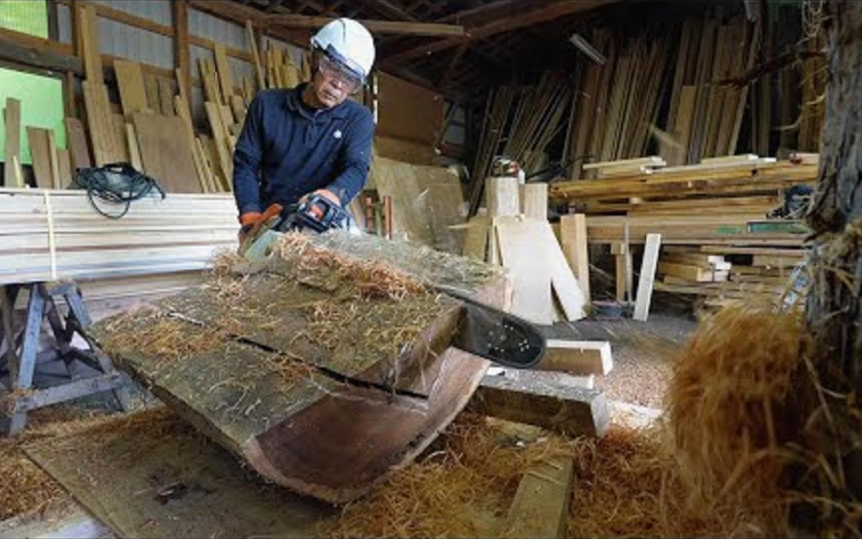 日本木匠手艺精湛让人佩服,直言曾留学中国学技术,真是青出于蓝