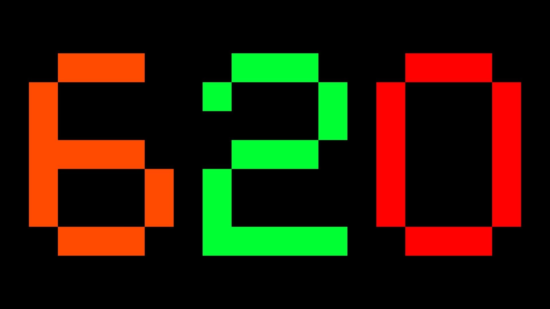 620秒倒计时 (彩色数字)