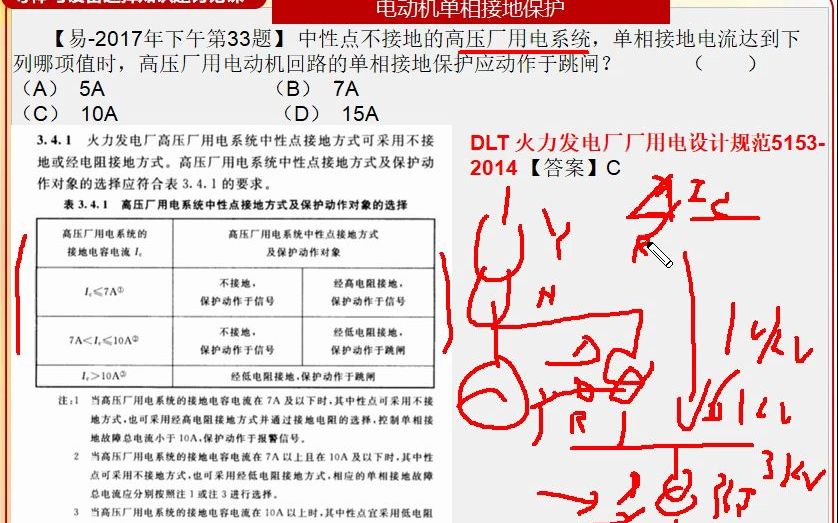 枫叶注电电动机单相接地保护