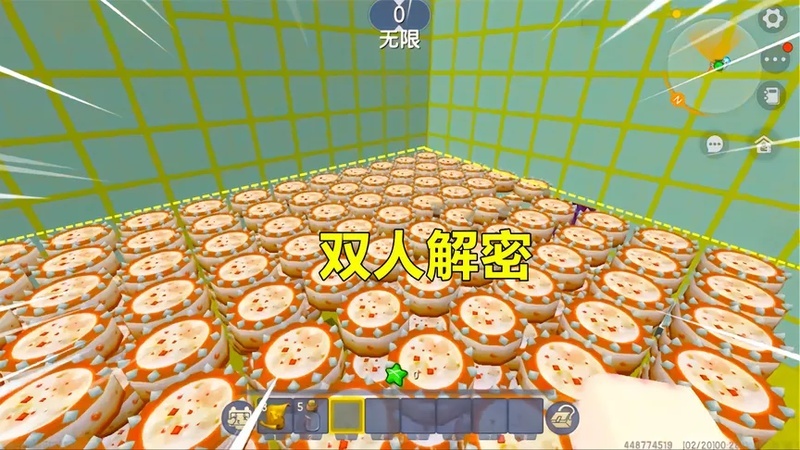 迷你世界:双人解密!进门就吃一屋子蛋糕,还要回答作者父亲是谁