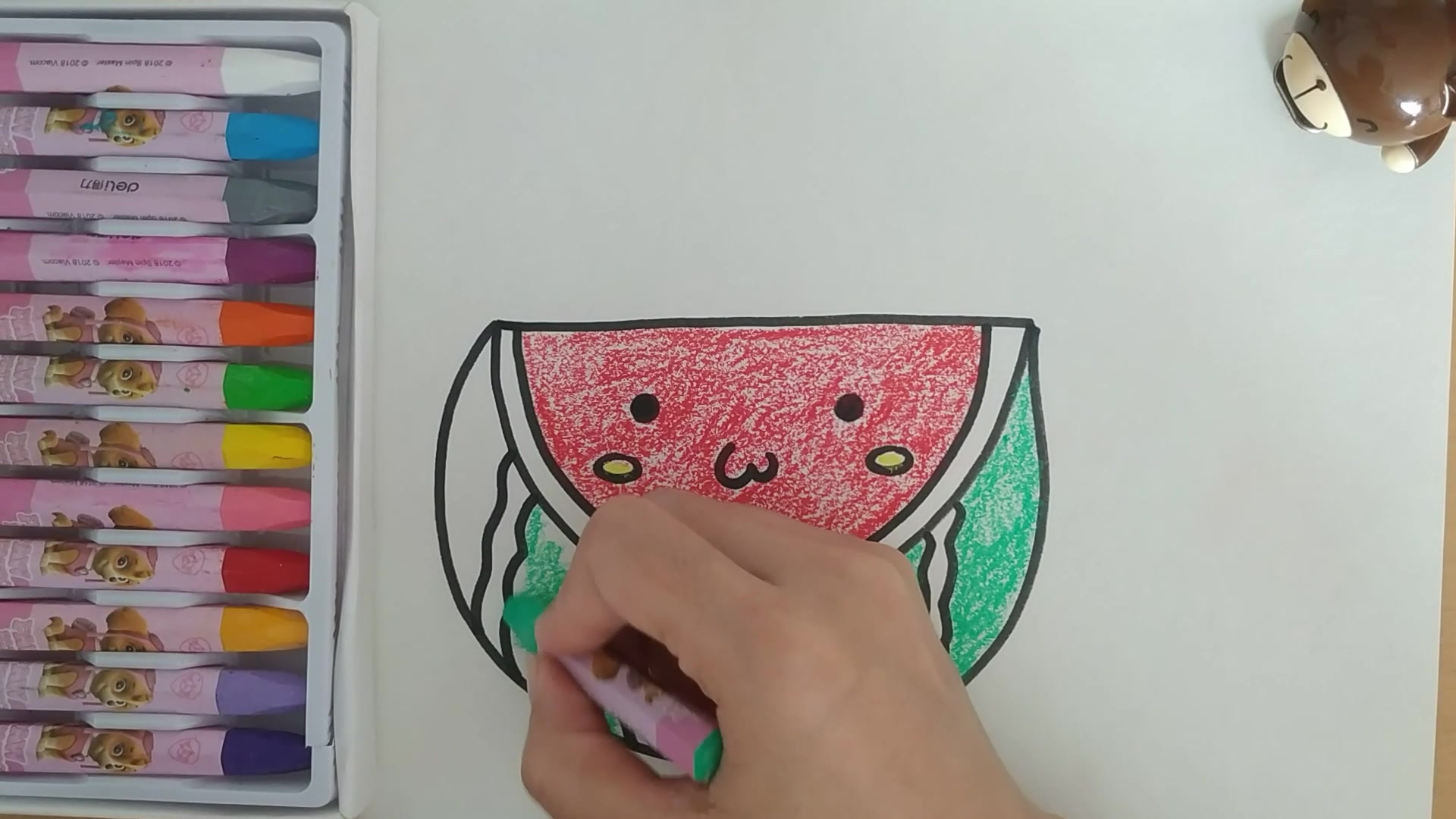 #每日挑战 # 第20集 简笔画简单西瓜宝宝怎么画学画水果,绘画儿童画...