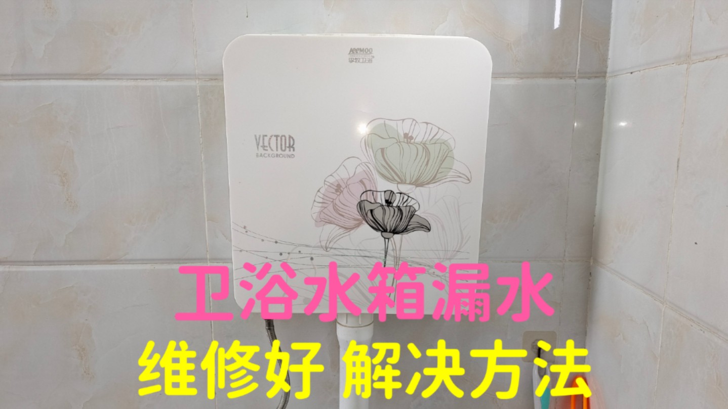 厕所用的卫浴冲水箱漏水,维修好,解决方法