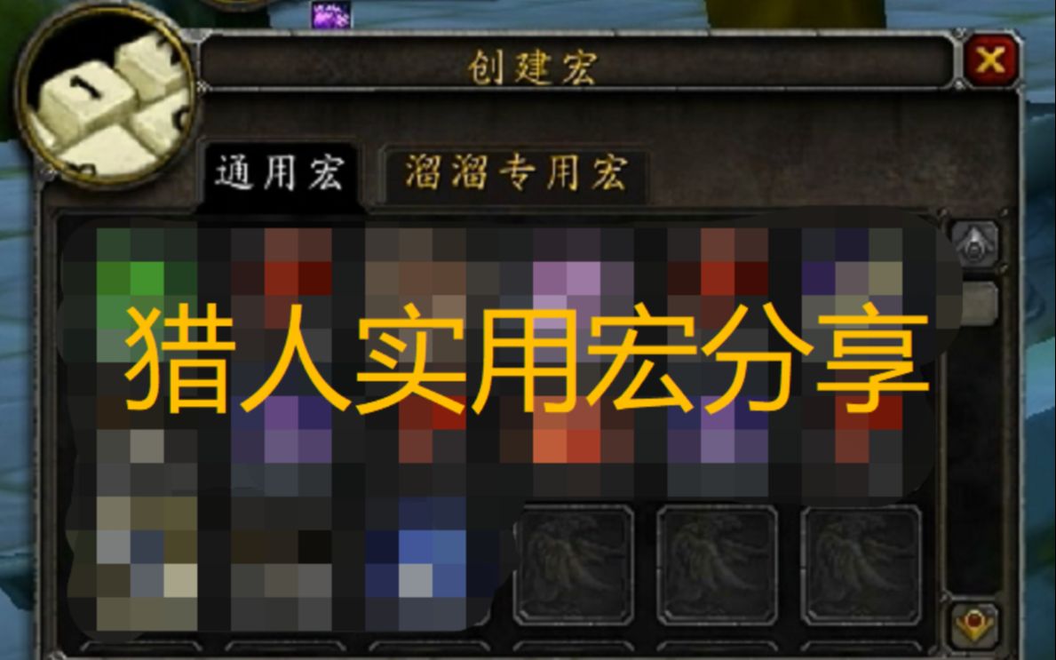 【怀旧服】猎人实用宏分享,及实战应用讲解。抓贼守尸、假死冰冻、...