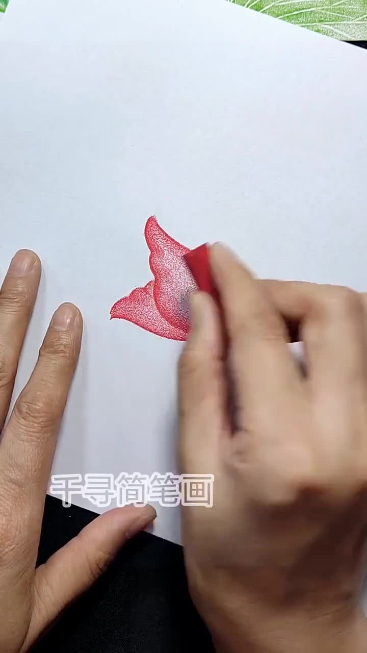 油画棒画玫瑰花,几笔就能完成油画棒绘画