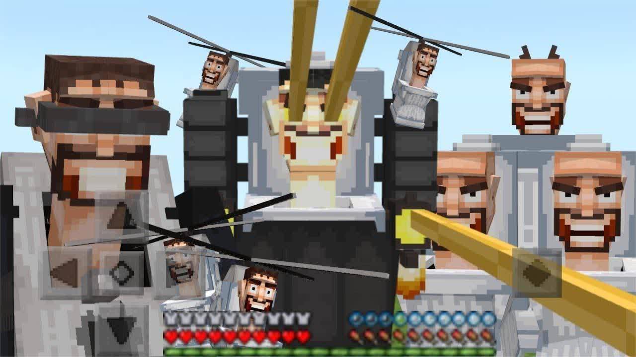 魔哒解说我的世界基岩版:监守者大战马桶泰坦!!