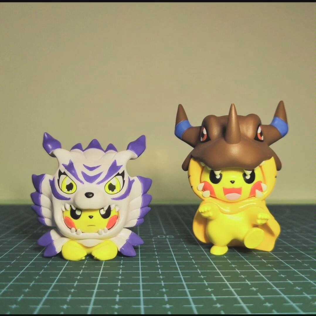 童年回忆~数码宝贝和皮卡丘的合体!数码变皮!