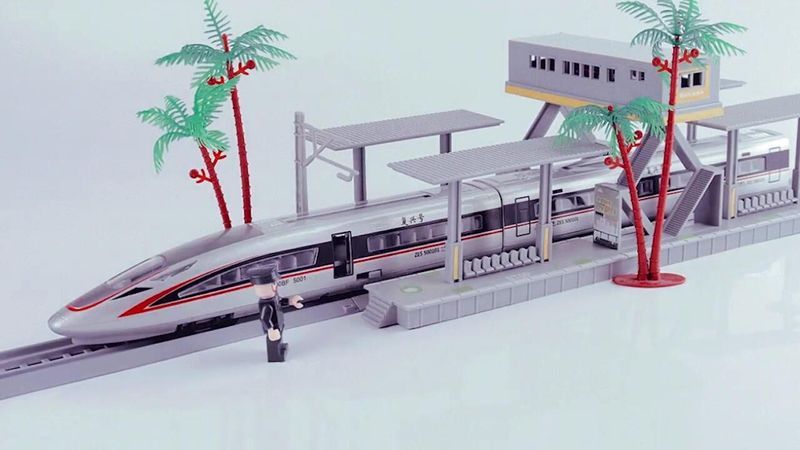 你们喜欢的高铁复兴号动车模型玩具来啦!
