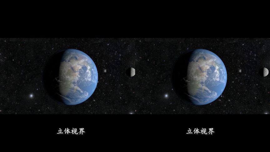 【裸眼3d|宇宙】3d太阳系,平行眼观看