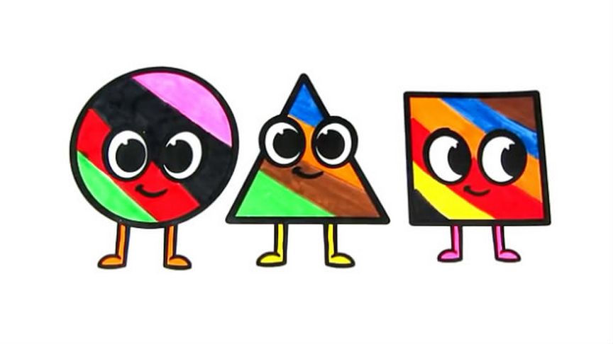 亲子画画学习:几何形状学习