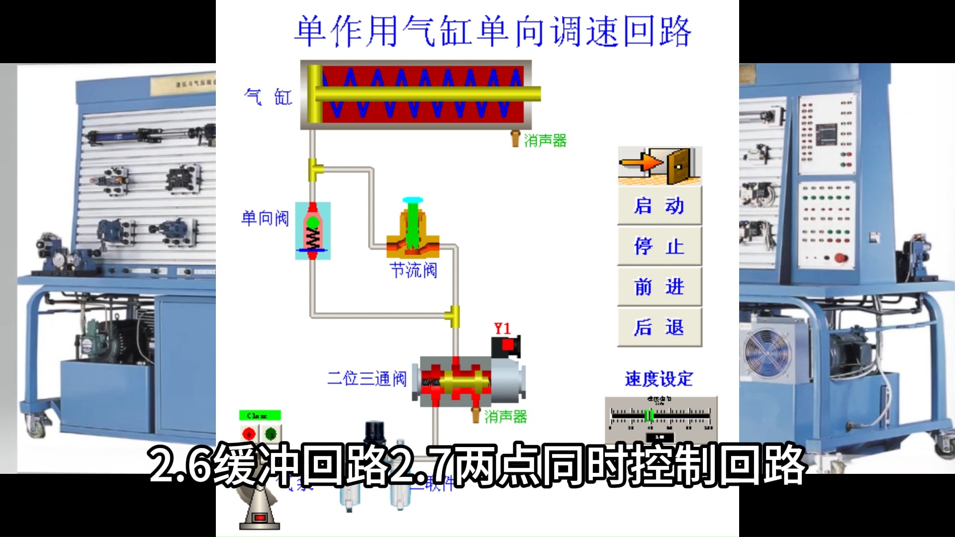 液压气动综合实训装置JGYYQ-B型液压气动综合实验台