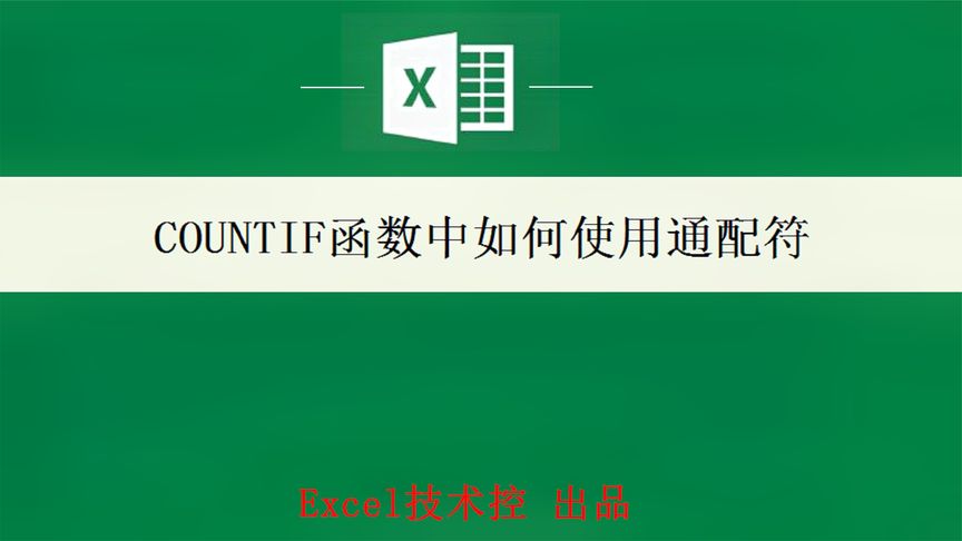 excel技巧,在countif函数中巧用通配符