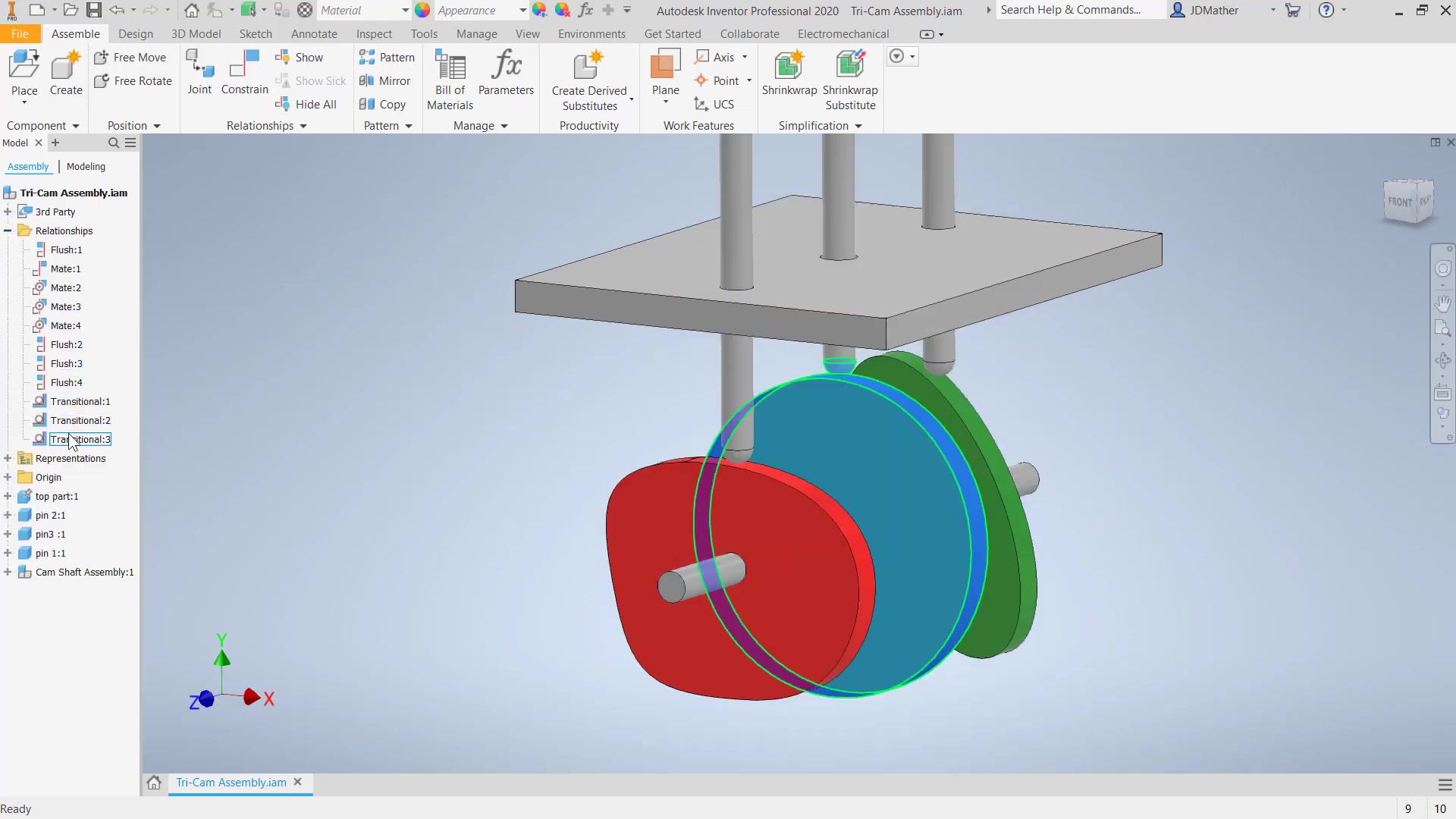 inventor运动仿真2