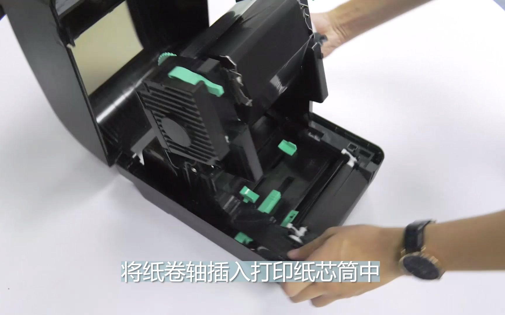 XP-H500E装纸、装碳带视频
