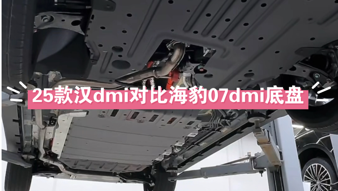 25款汉dmi底盘对比海豹07dm