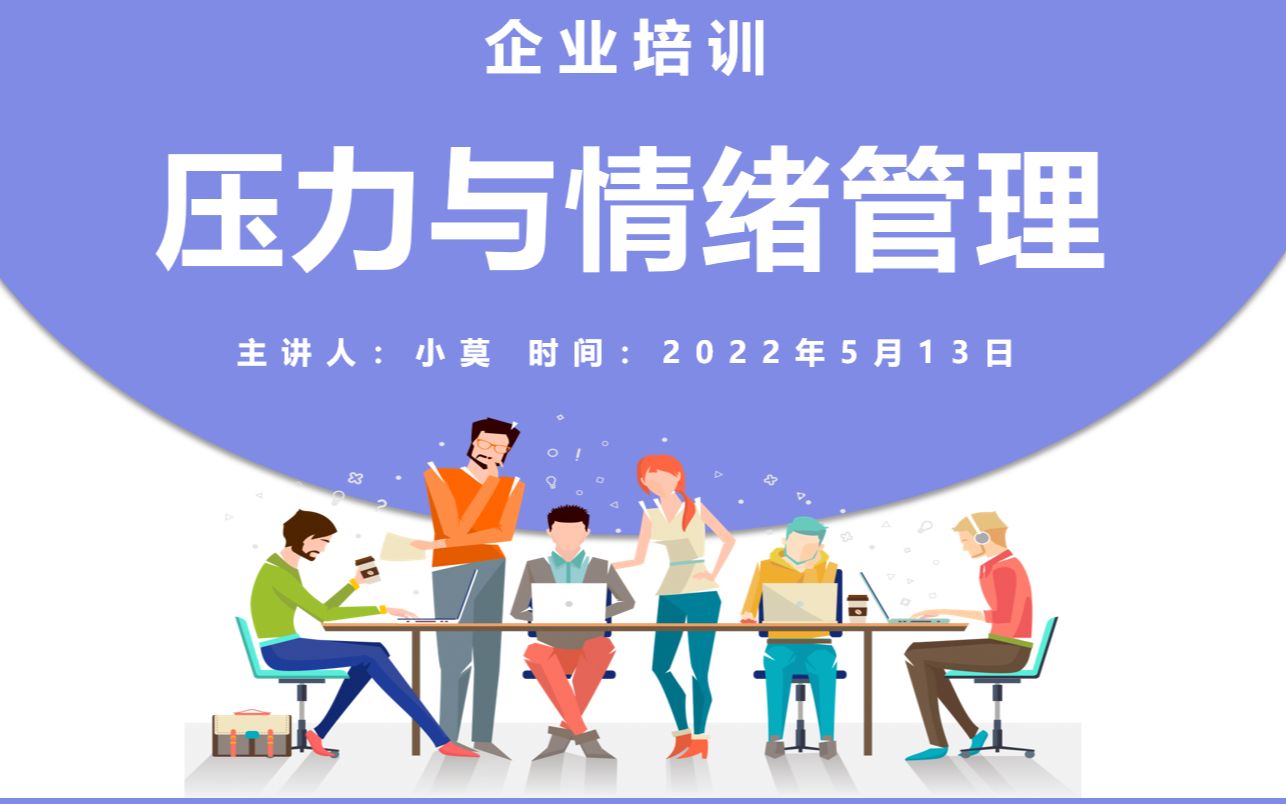 压力与情绪管理培训PPT课件模板