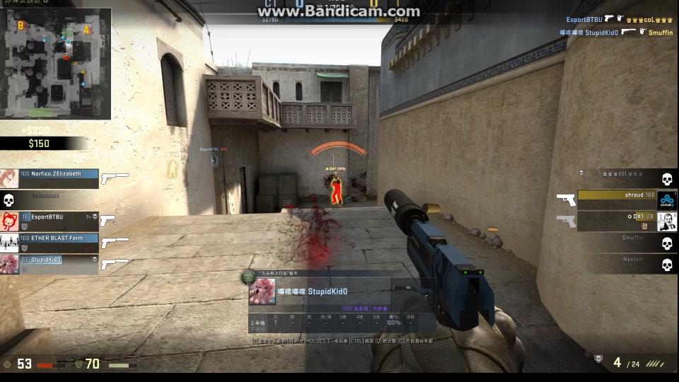 csgo。黄金1菜鸡局。dust中门1v4。gg 卖饭的~。~