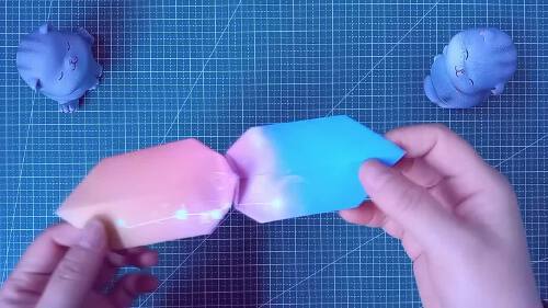 阿慧创意手工折纸教程,半空落下自动旋转,快来赶紧动动手吧