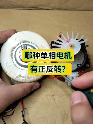 3线的单相电机,哪一种有正反转?万用表一测便知 #电工知识 #技术...