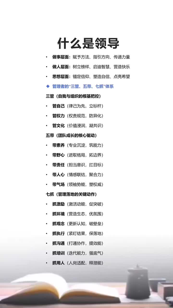 什么是领导?#领导力#管理#管理思维#管理智慧