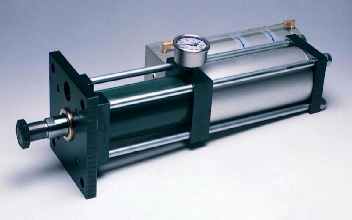 【机械每日一讲】气液增压缸的增压原理,适用场合,伺服控制及与气缸...