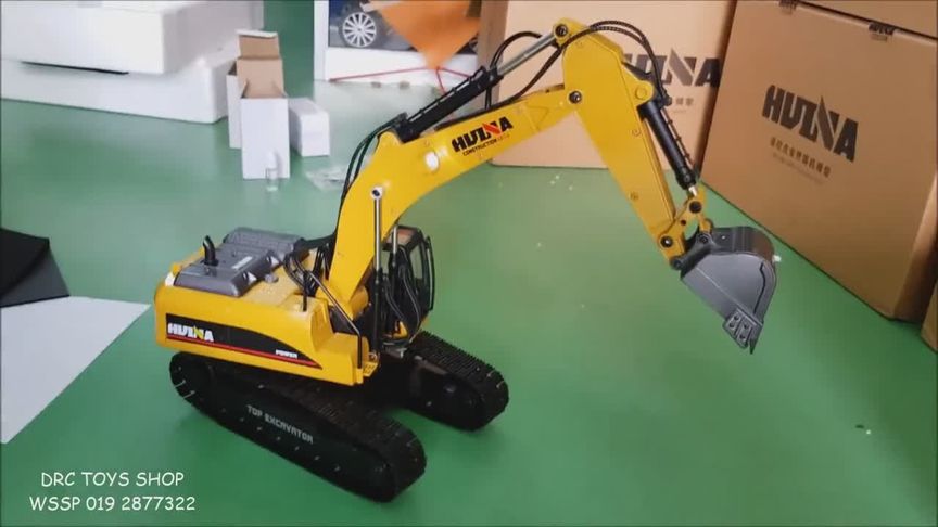 中国造就是牛,老外开箱中国造的合金挖掘机模型,连连称赞!