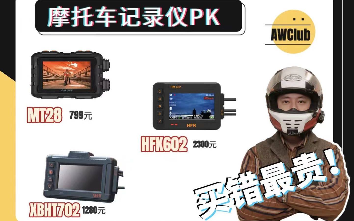 【奶爸AW】三款摩托车记录仪实测 | 教你如何选择最适合自己的摩托...