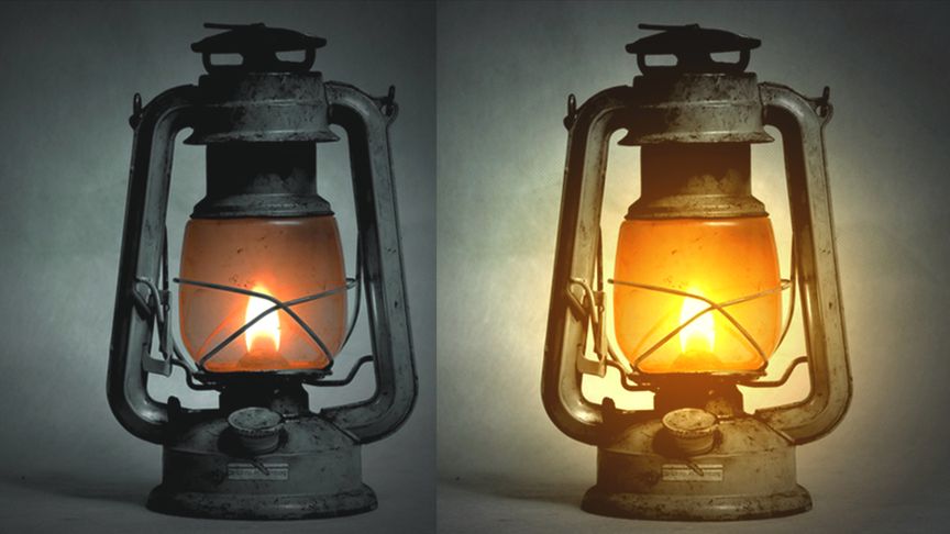 PS教程:教你一分钟增强光源照明效果,合成没有那么难,即学即用