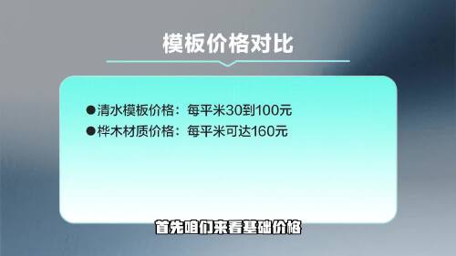 清水模板价格大揭秘!装修前必看,省下几千不是梦!