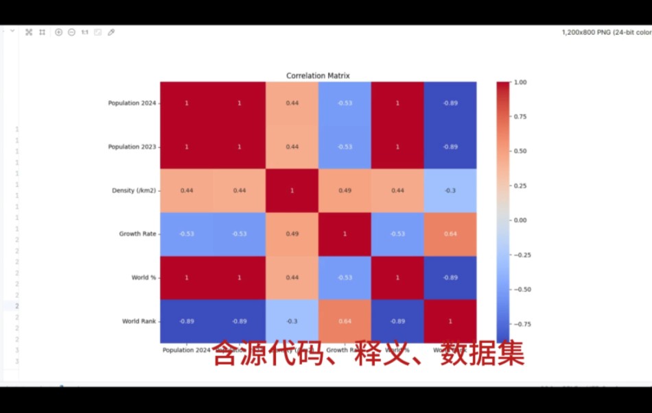项目:2024年世界各国人口数据分析