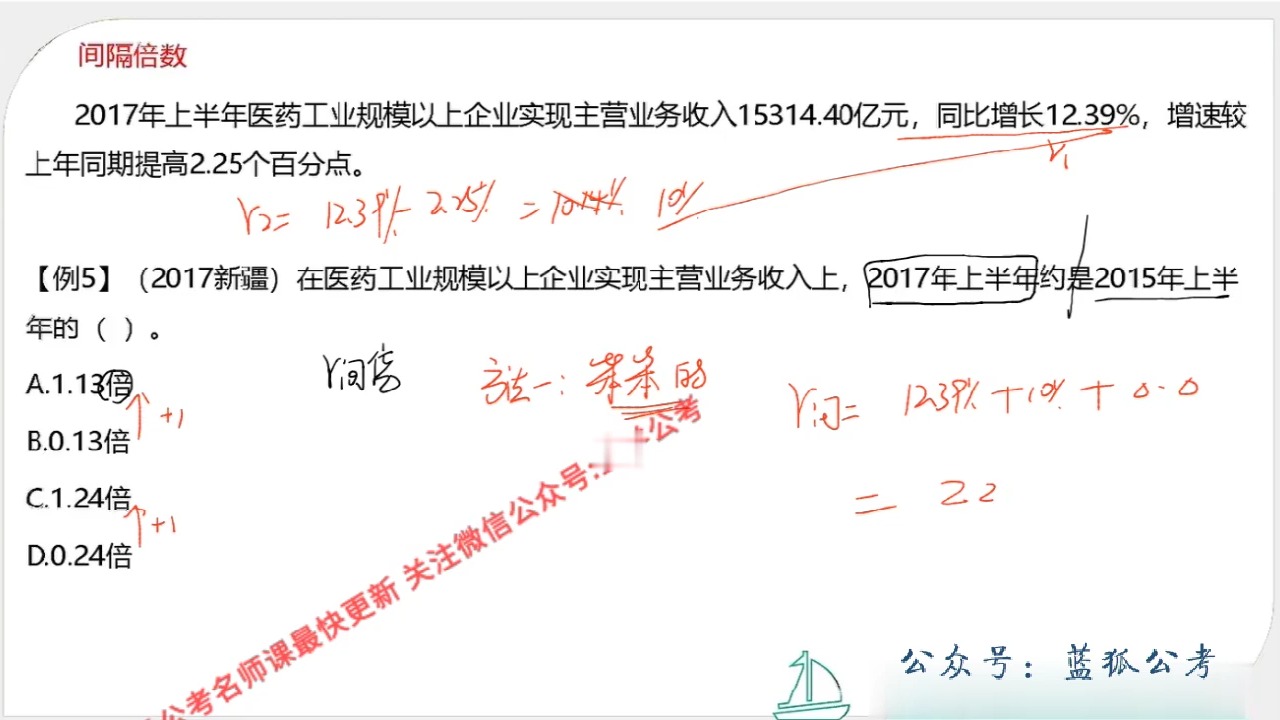 2.G资料分析题型夸夸刷-间隔增长率专项_0