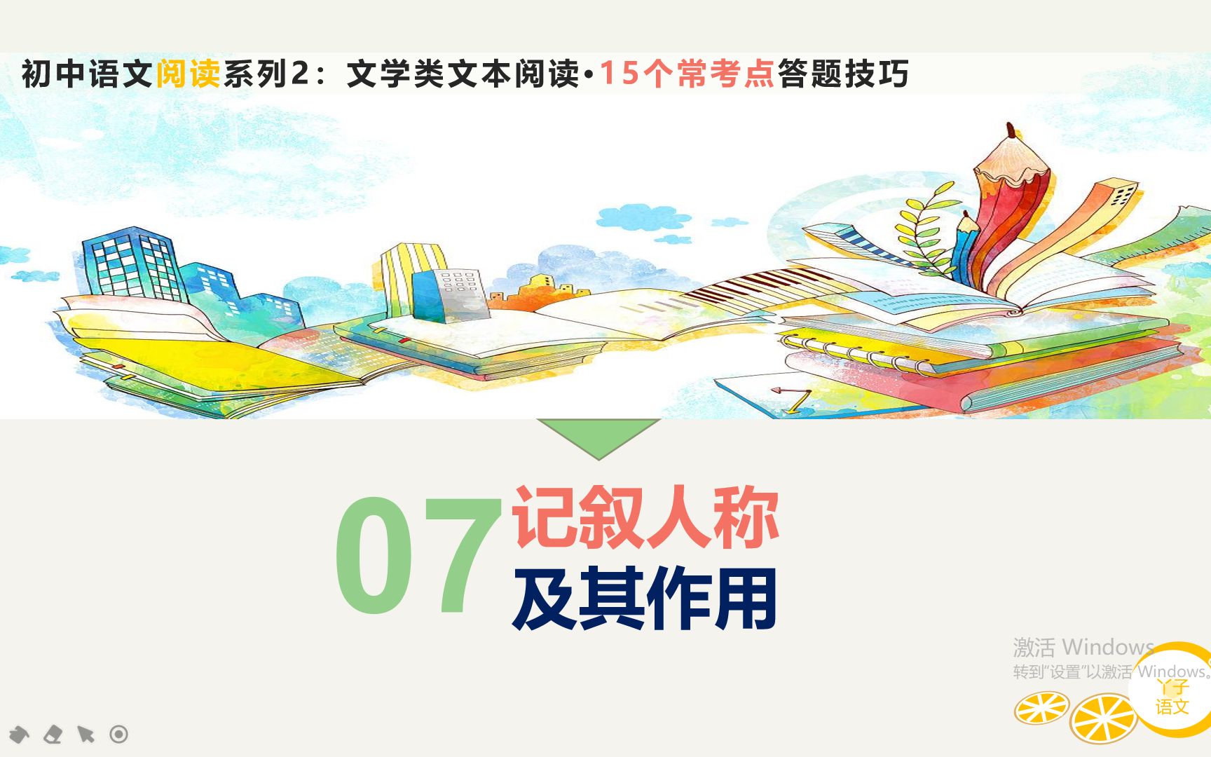 ...系列2:中考文学类文本阅读-15个常考点答题技巧 07 记叙人称及其作用