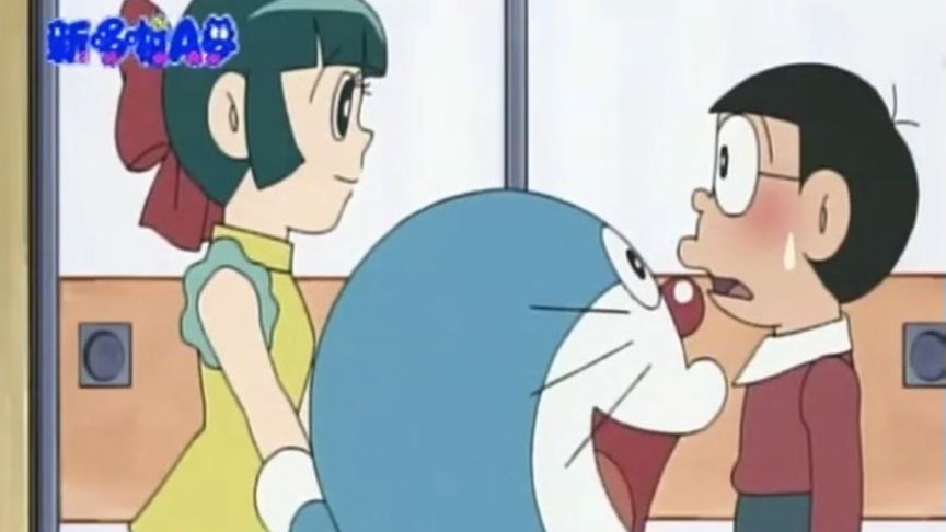 哆啦a梦给大雄介绍女朋友,大雄好喜欢,长的比静香还漂亮