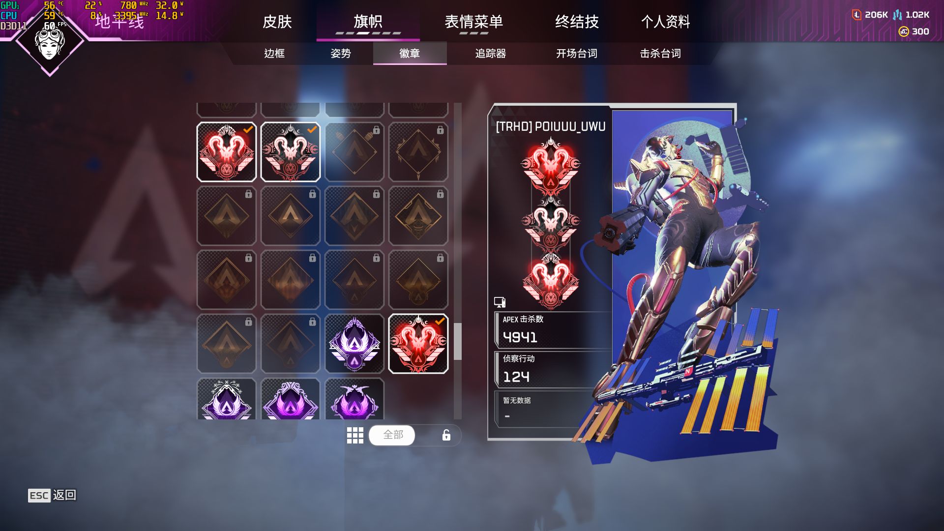 ...两动态!15赛季动态大逃杀猎标!14赛季动态jjc猎标!15赛季静态jjc猎标!