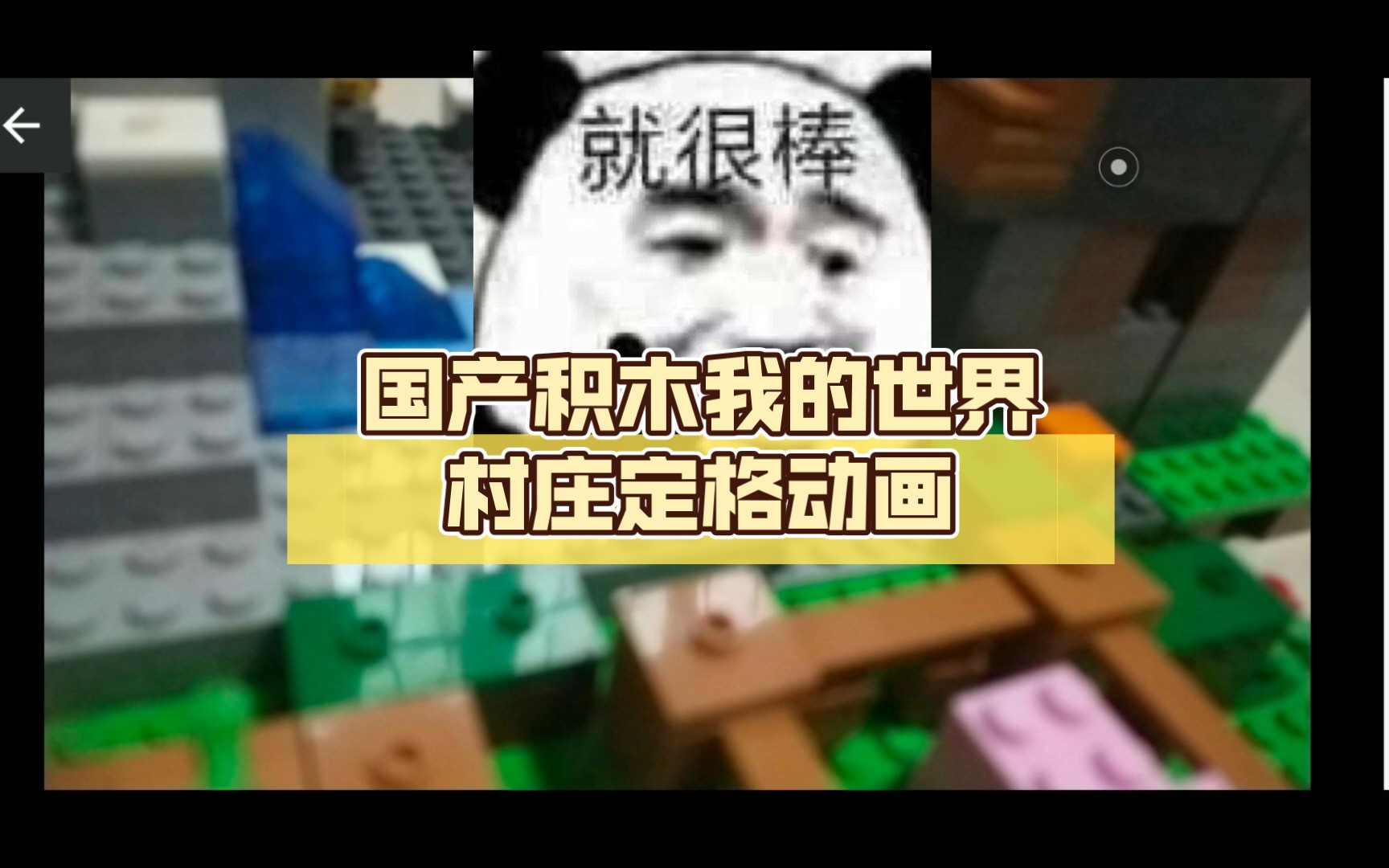 国产积木我的世界村庄定格动画