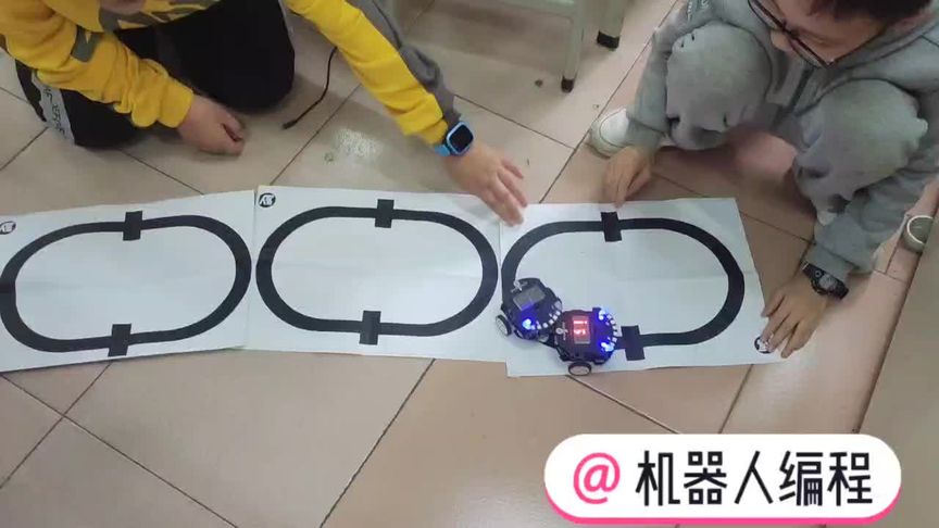 #机器人编程 没有条件创造条件,很佩服学生创造力和好奇心!
