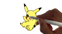 简笔画皮卡丘, 你也可以画得很漂亮!