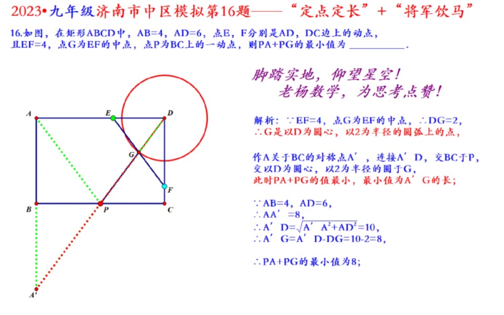 “定点定长、将军饮马”专题