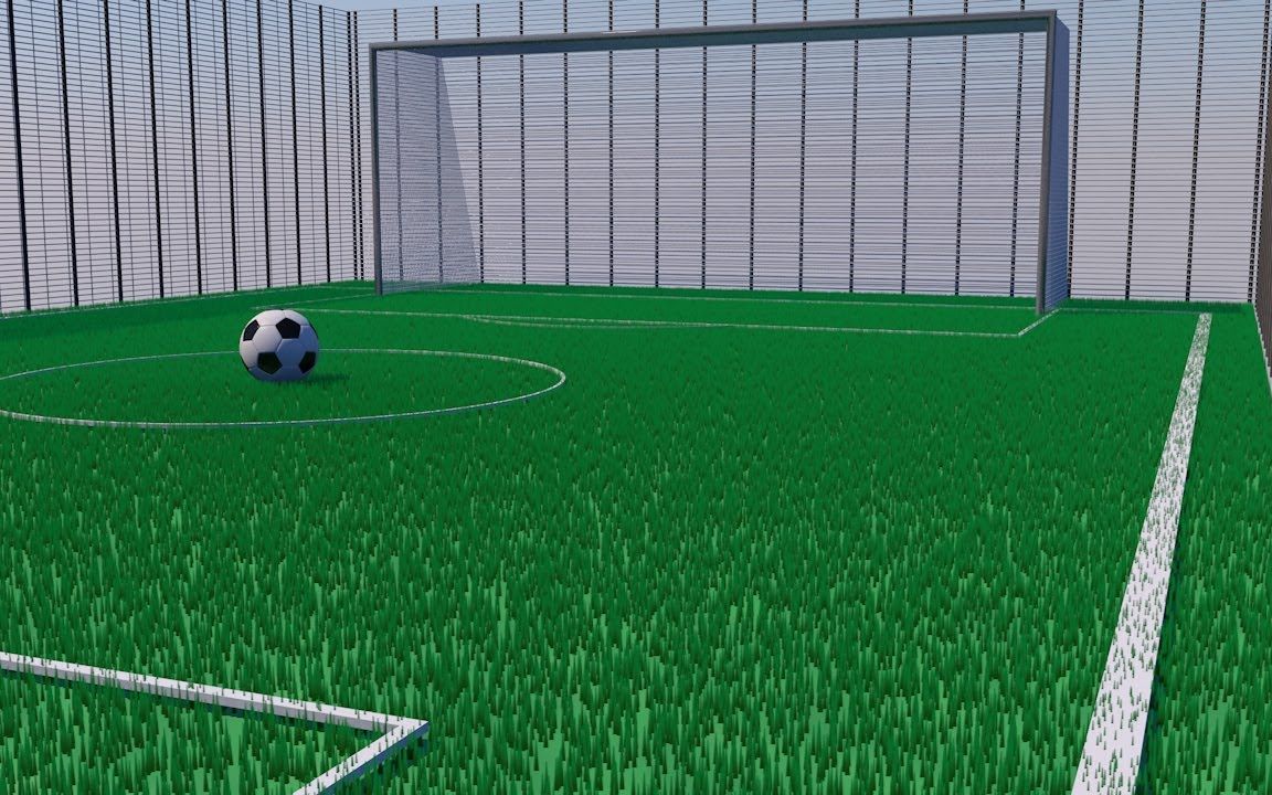 C4D 足球场建模教程