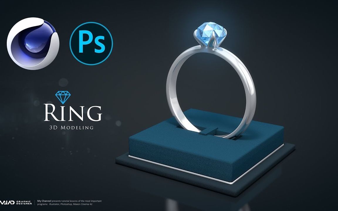 C4D+自带渲染器打造逼真的钻石效果