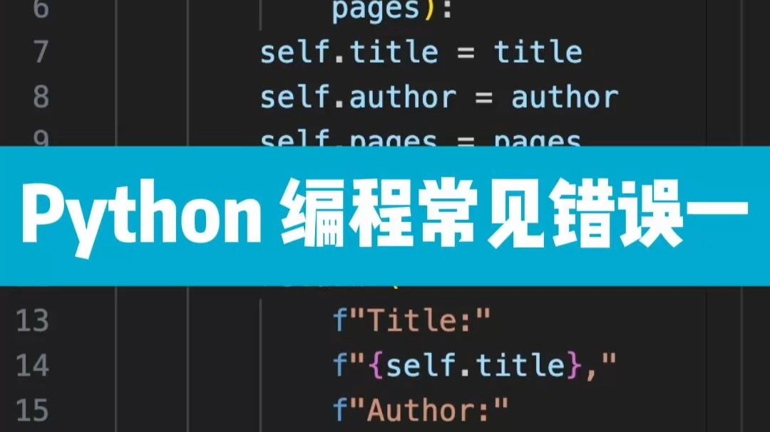 Python 编程常见错误一