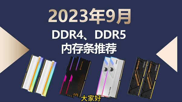 2023年9月DDR4、DDR5内存条推荐