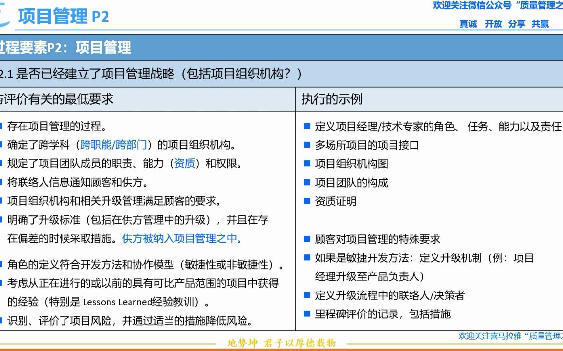 13-1项目管理之项目战略和项目组织机构 VDA6.3过程审核 质量管理