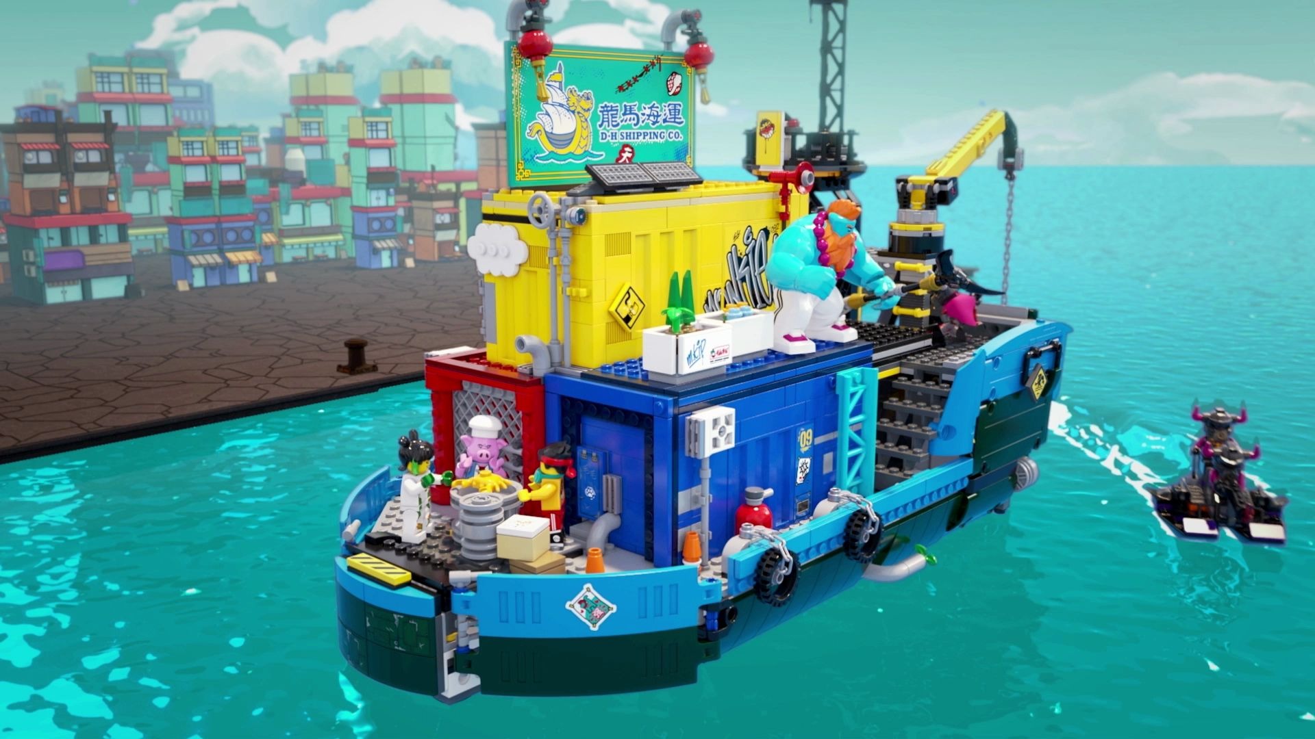【木头鸭子】乐高悟空小侠系列80013 万能海上基地介绍视频