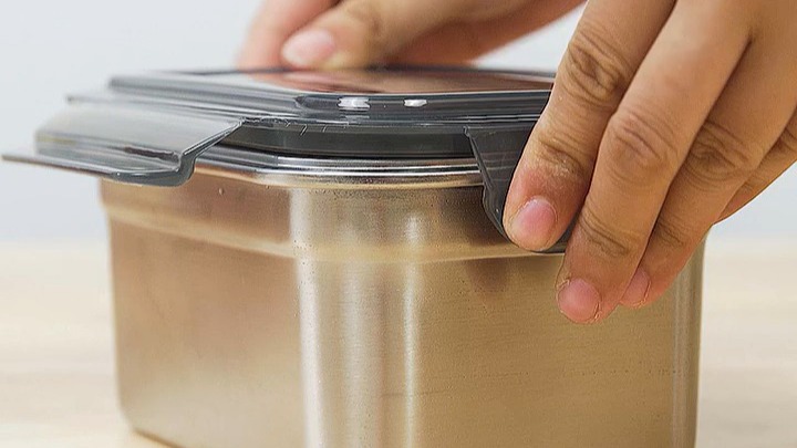 乐扣乐扣LST503不锈钢保鲜盒,密封防漏超耐用,冰箱收纳神器,带饭...