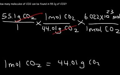 摩尔计算-8- Grams to Molecules 质量和分子数目的换算